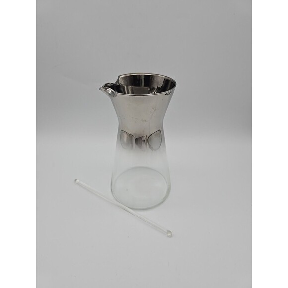 Vitreon Queen's Lusterware | Dining | Mcm Cocktail Pitcher Glass Stir ...